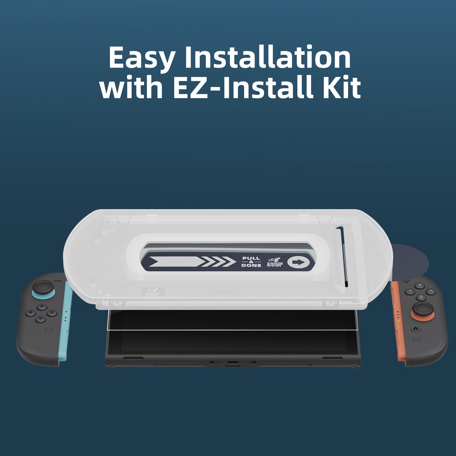 Savage Raven by Skull & Co. Tempered Glass Screen Protector with EZ-In